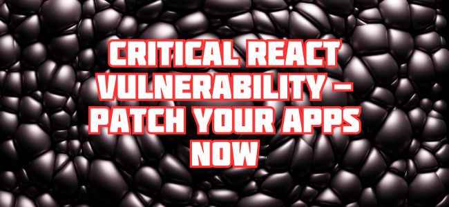 Itldc React2shell Cve 2025 55182 Critical React Vulnerability